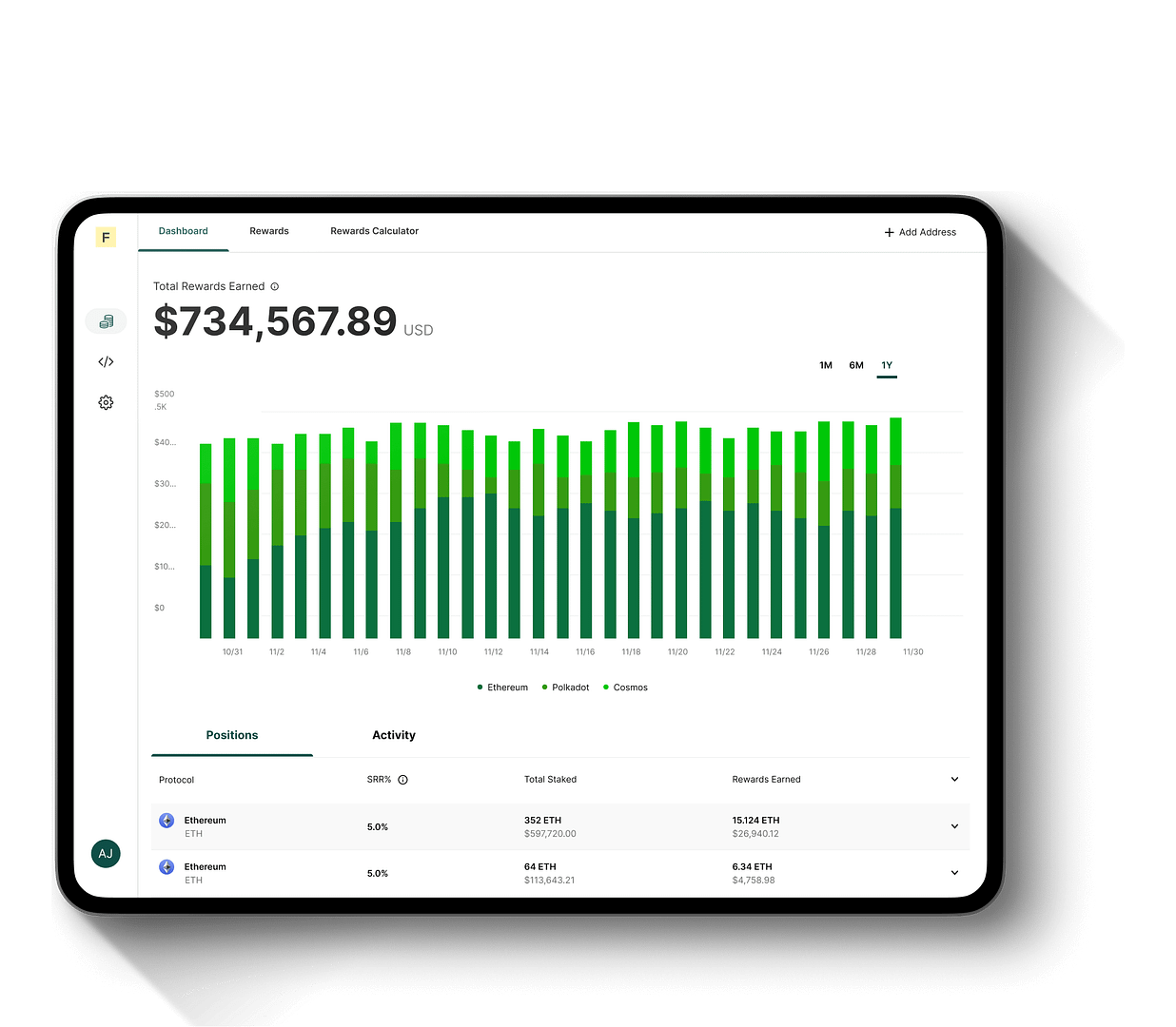 Staking app - Figment